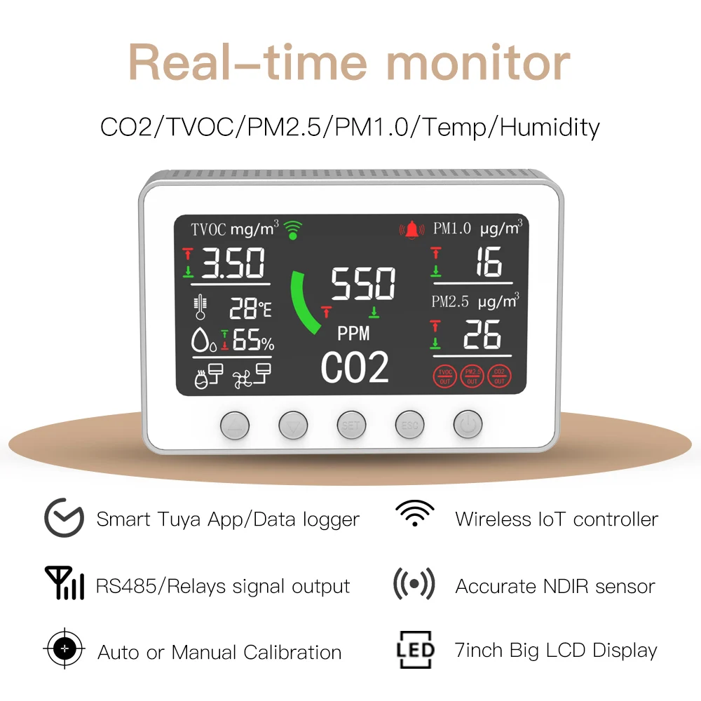 High Quality RS485 Gas Detector for Carbon Dioxide Monitoring