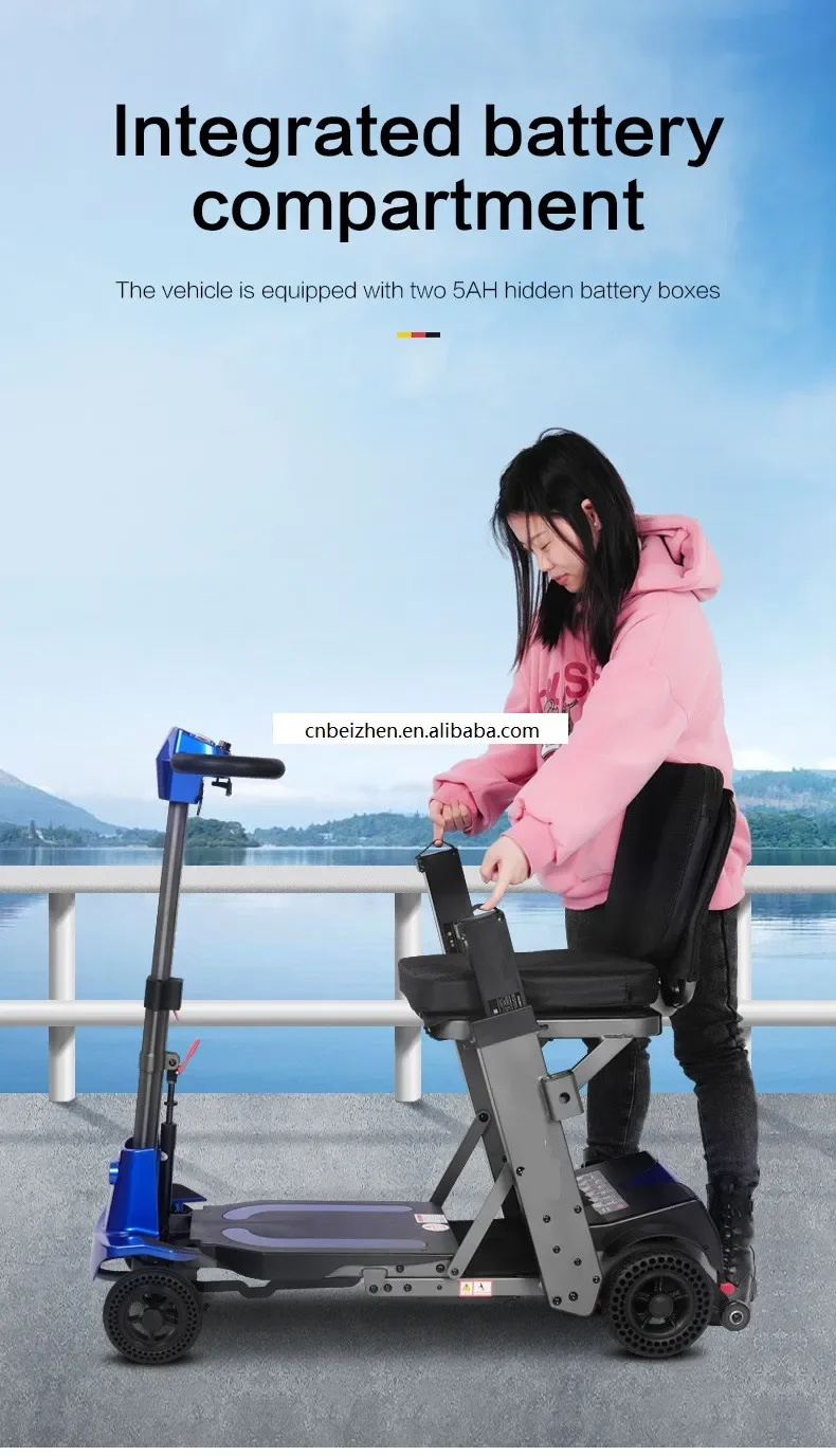 Powered Foldable Mobility Scooter - Lightweight & Versatile