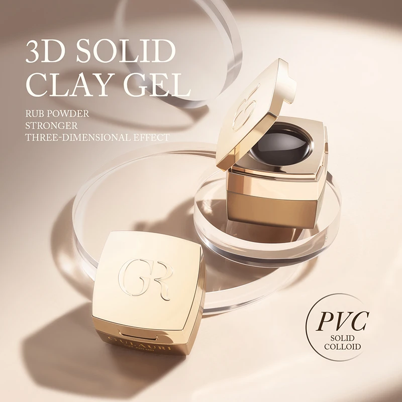 Gulauri 2024 Hot Sales Modeling Texture Clear Crystal 3d Solid Clay Gel Soak Off 3d Modeling Gel ...
