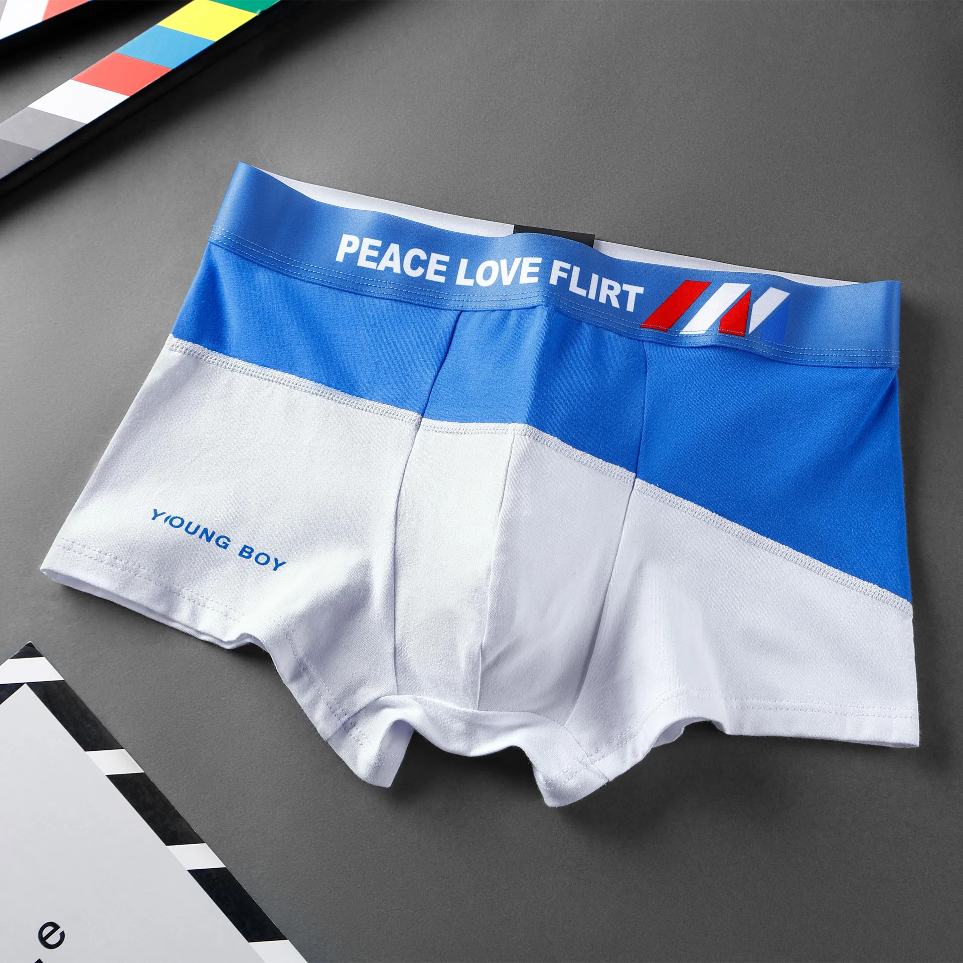 Factory High Quality Custom Logo Underwear Men Cotton Soft Boxers ...