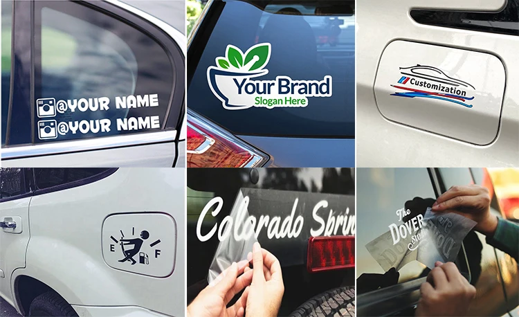 Clear Vinyl Sticker Die Cut Logo Stickers Custom Print Label Sticker ...