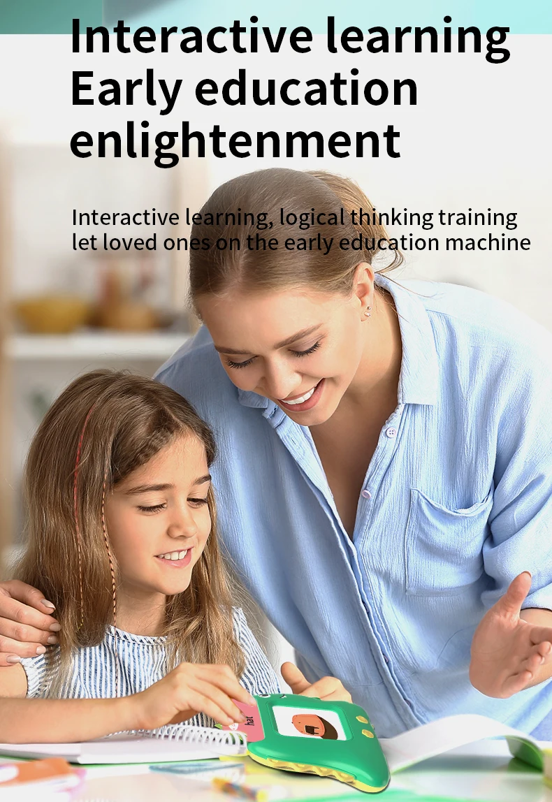 Talking Machine Learning Flash Cards Educational Kids Phonics Card Set ...