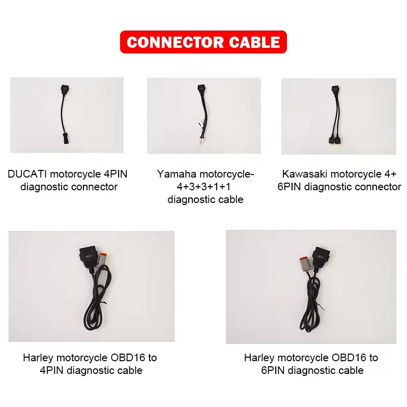 Motorcycle Diagnostic Connector Kit 2.0 for Ducati, Harley, and More