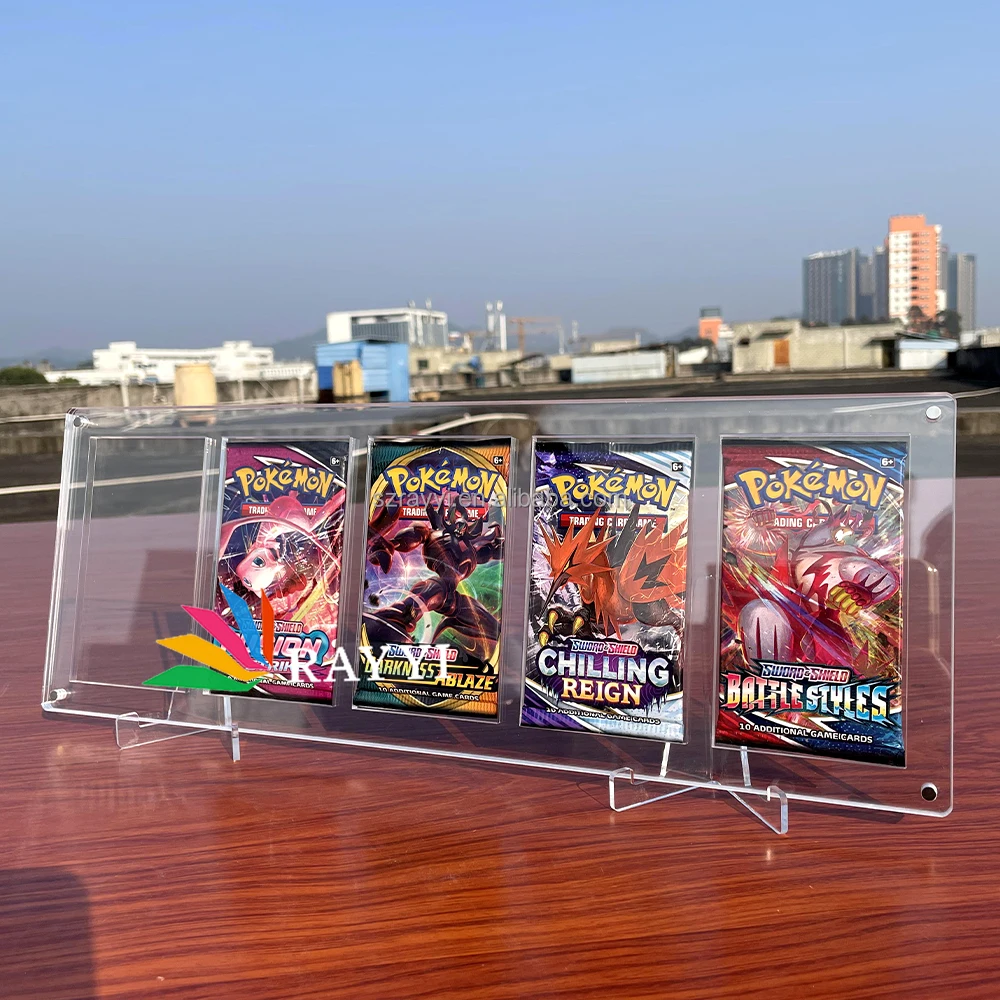 Custom Acrylic Booster Pack Box - Magnetic Lid Display
