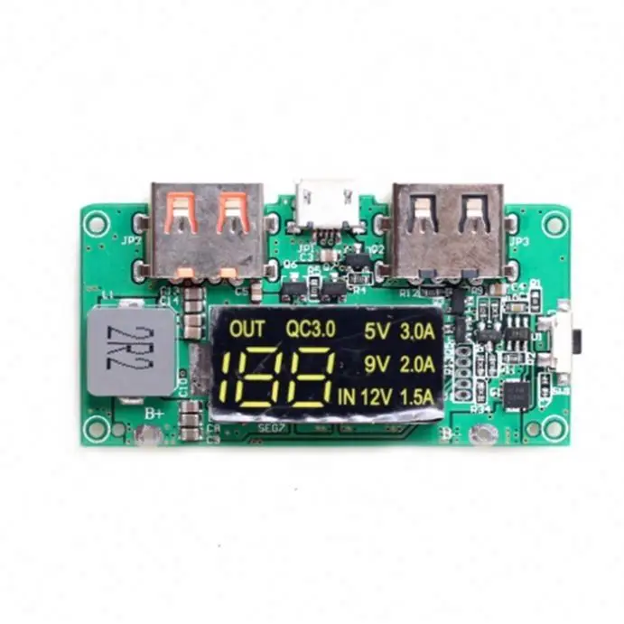 3.7v Boost 5v High Pass Qc3.0 Fast Charge Board,Digital Power Display ...
