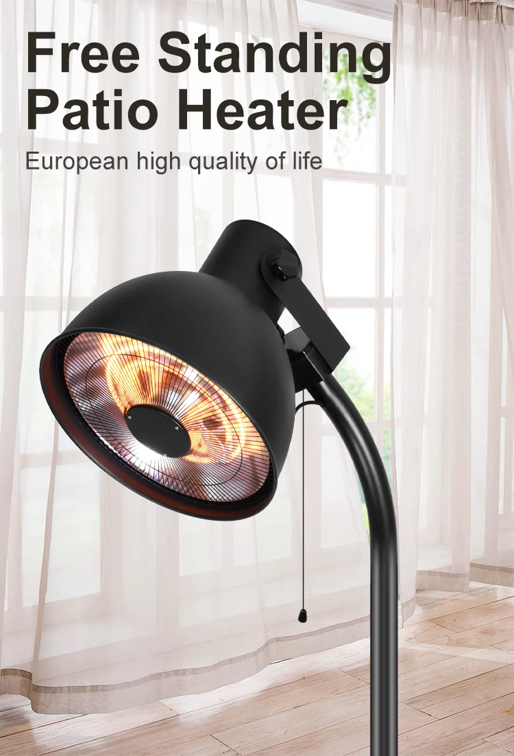 Waterproof Free Standing Infrared Electric Heater for Outdoor