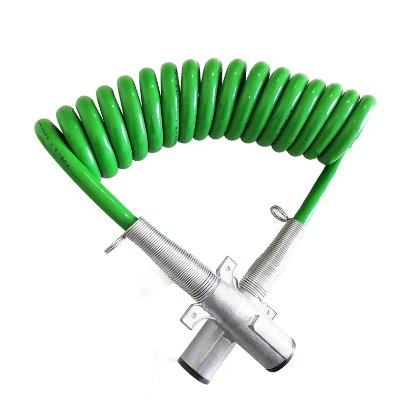 Truck and Trailer 15 Core Cable Brake System One to Two 7 Core Spiral ...