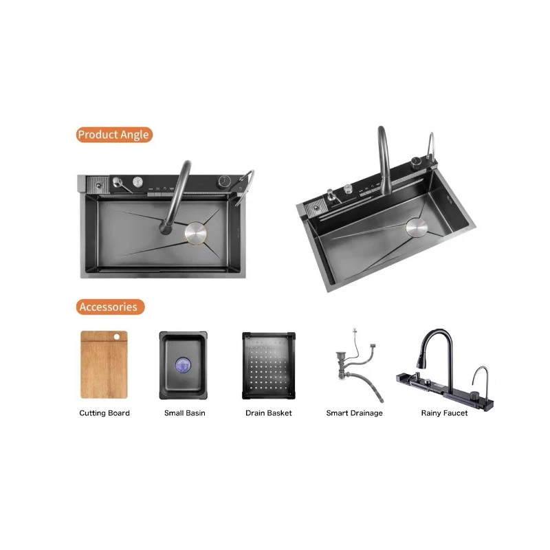 Costco Sink - Modern Smart Kitchen Sink with Honeycomb Emboss