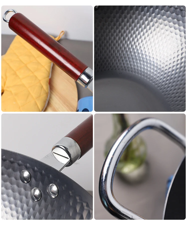 New Arrival Craft Detachable Handle Restaurant Pan Wok Traditional ...