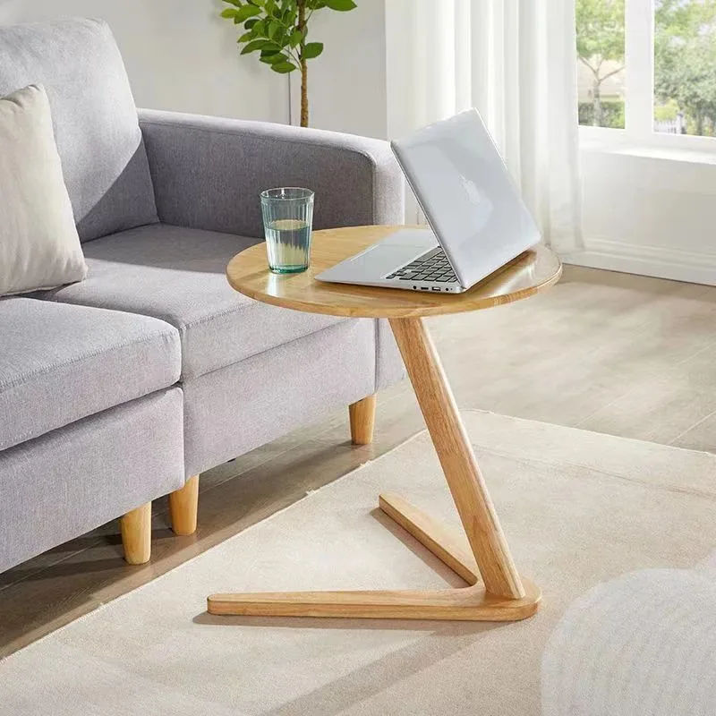 Simple All Solid Wood Side Table Nordic Living Room Sofa Side Coffee ...