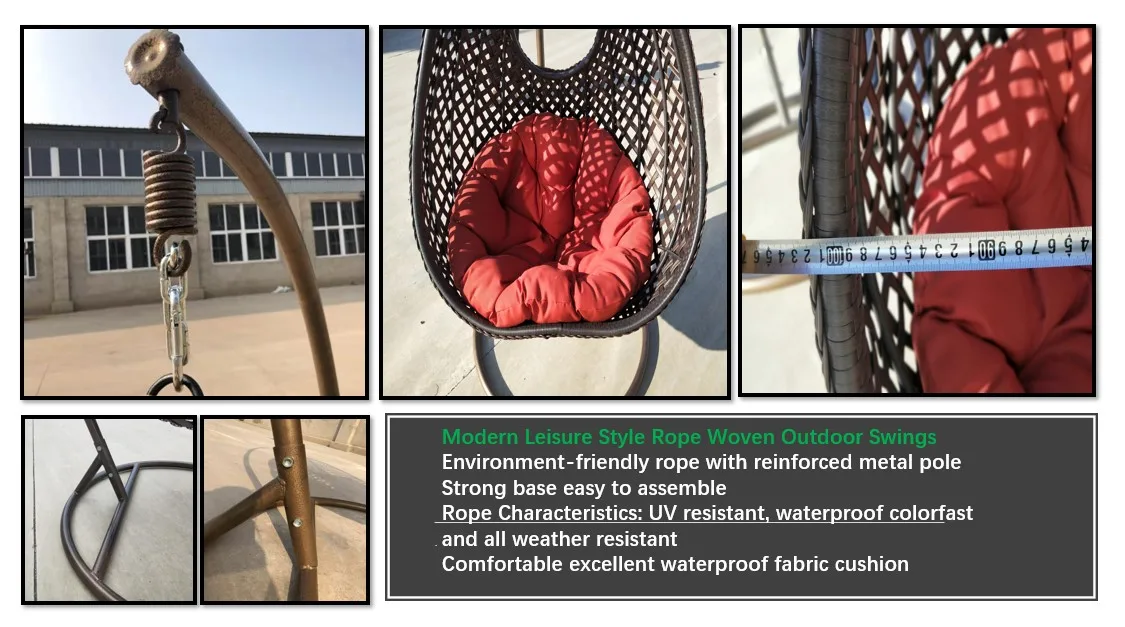 Balcony Garden Park Living Room Outdoor Hammocks Furniture Patio Egg ...