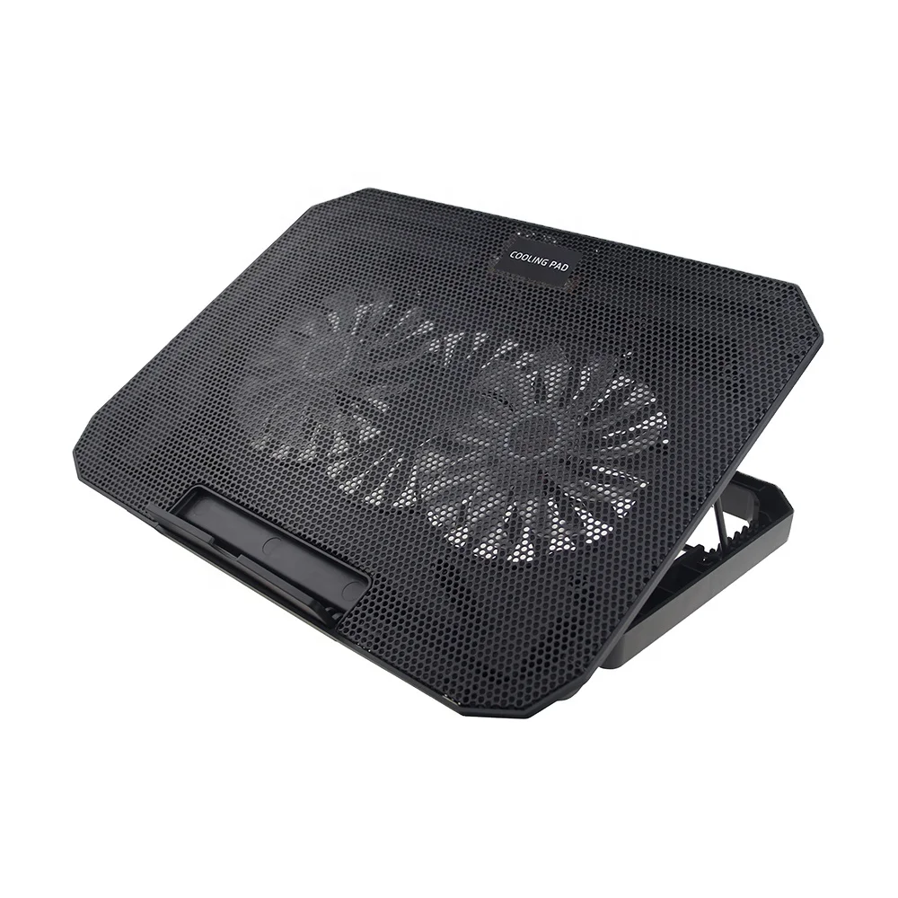 TISHRIC N99 Gaming Laptop Cooler Speed Regulation 2 USB Ports Two Fans ...