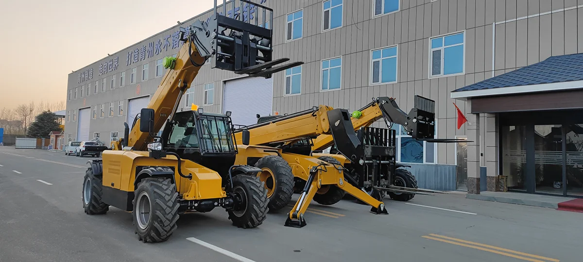 Remote Control Manual Lifter Telehandler With Work Platform - Buy ...