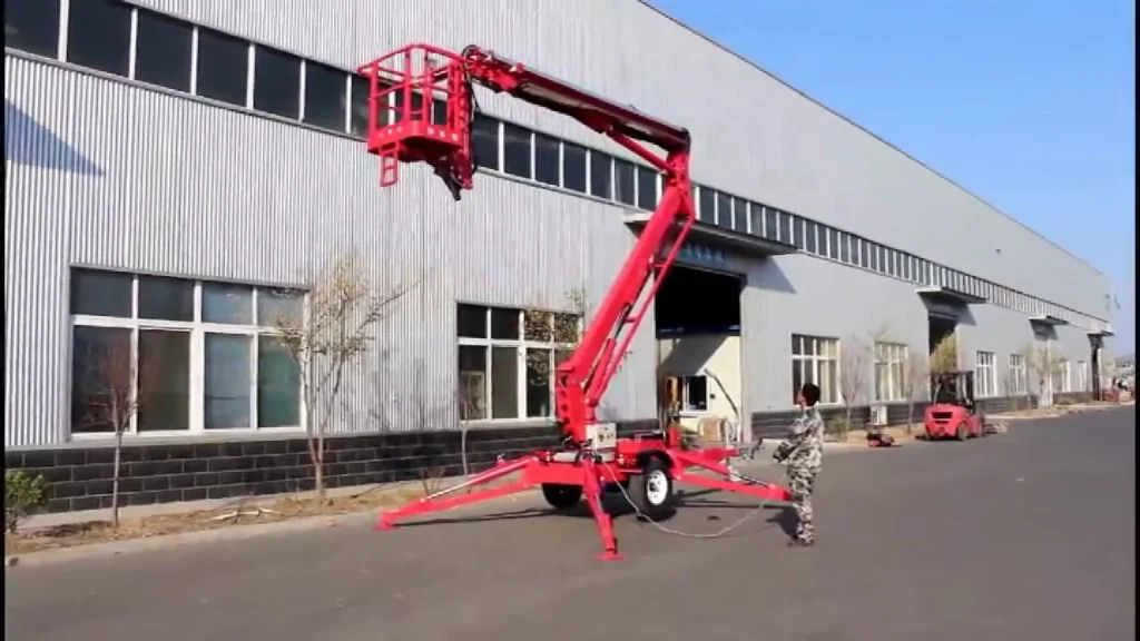 38ft Man Boom Lift Aerial Lift Towable Boom Lift - Buy Aerial Lift ...