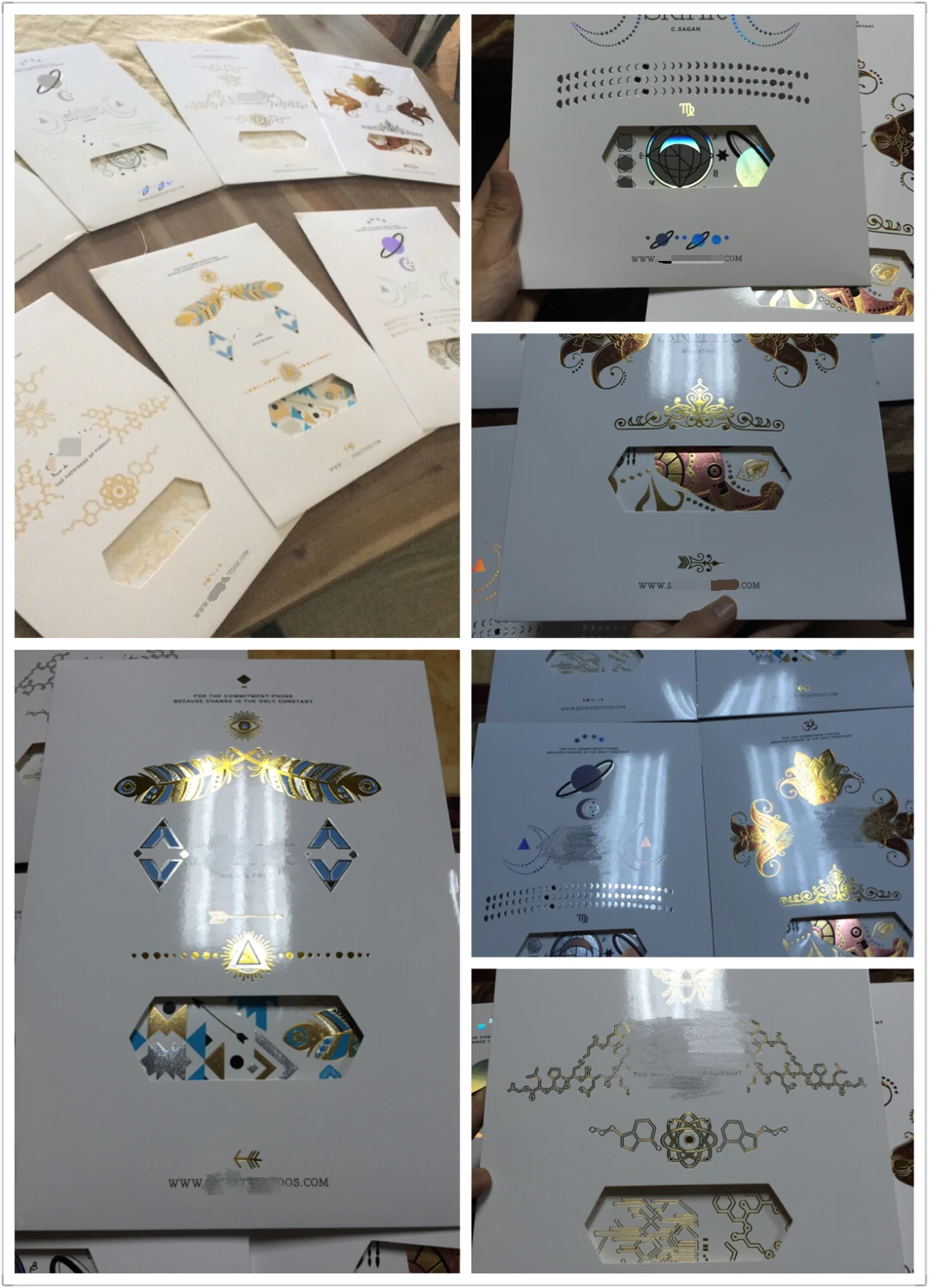 Chinese Style Face Forehead Printed Hanfu Flower Body Temporary ...