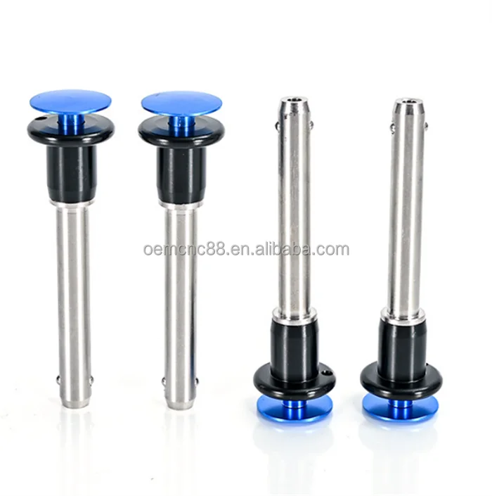 Custom Double Flat Head Button Handle Stainless Steel Quick Release Ball Lock Pin - Buy Custom ...