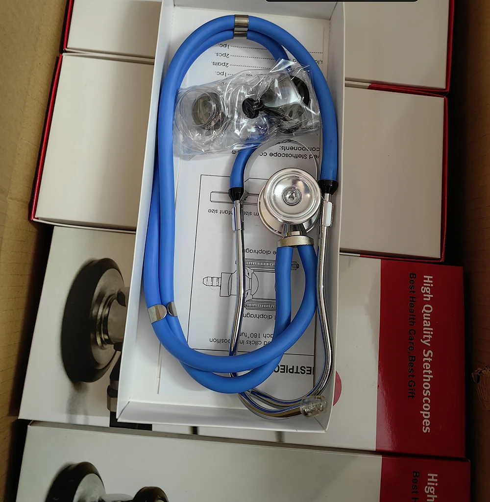 Aluminum Medical Device Professional Double Head Stethoscope