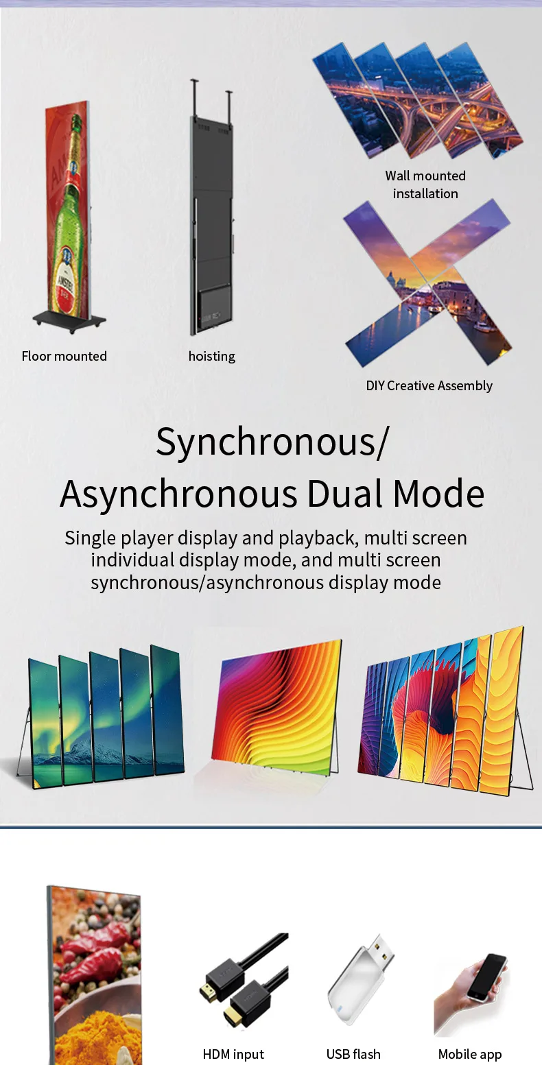 High Quality Shopping Mall Advertising Poster Media Player Indoor ...