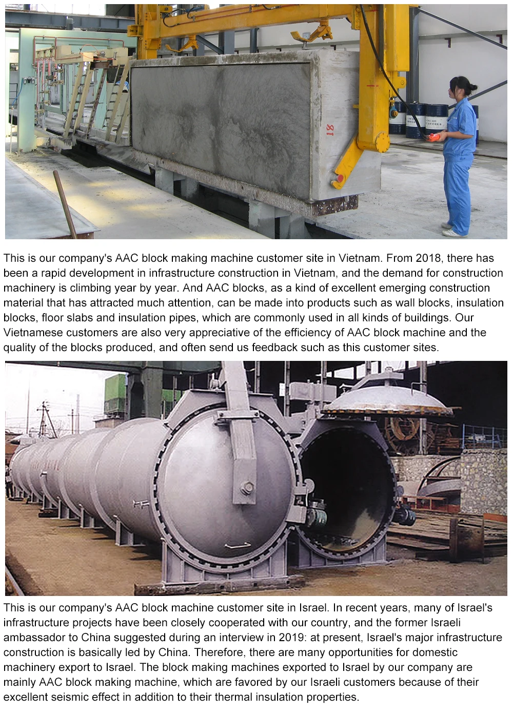 Autoclaved Aerated Concrete Light Weight Fly Ash Aac Block Machine ...