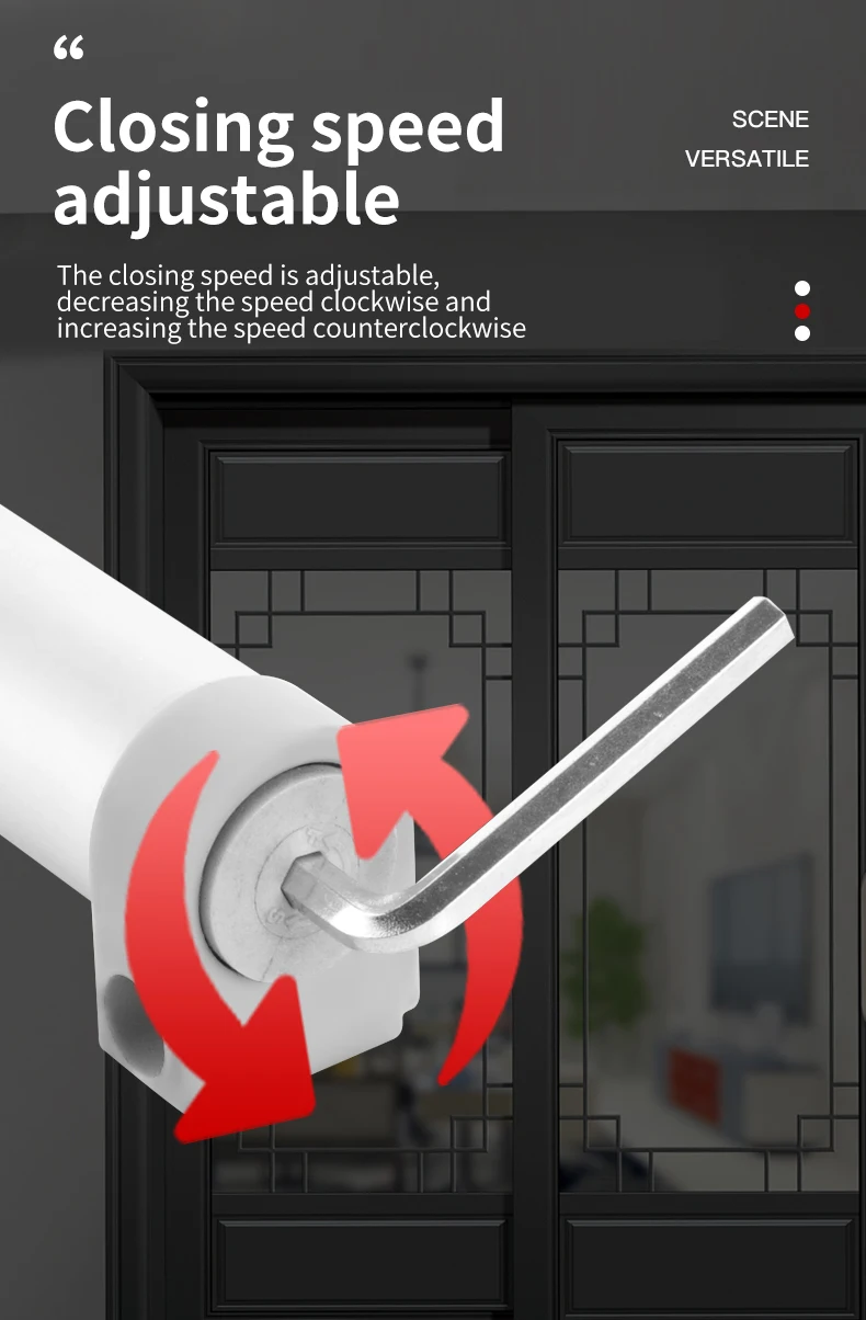 Hydraulic Automatic Sliding Door Buffer - Aluminum Alloy