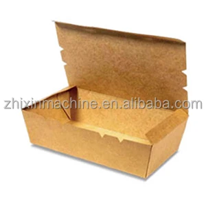 Fully Automatic Lunch Paper Box Making Machine Prices Take Away Food ...