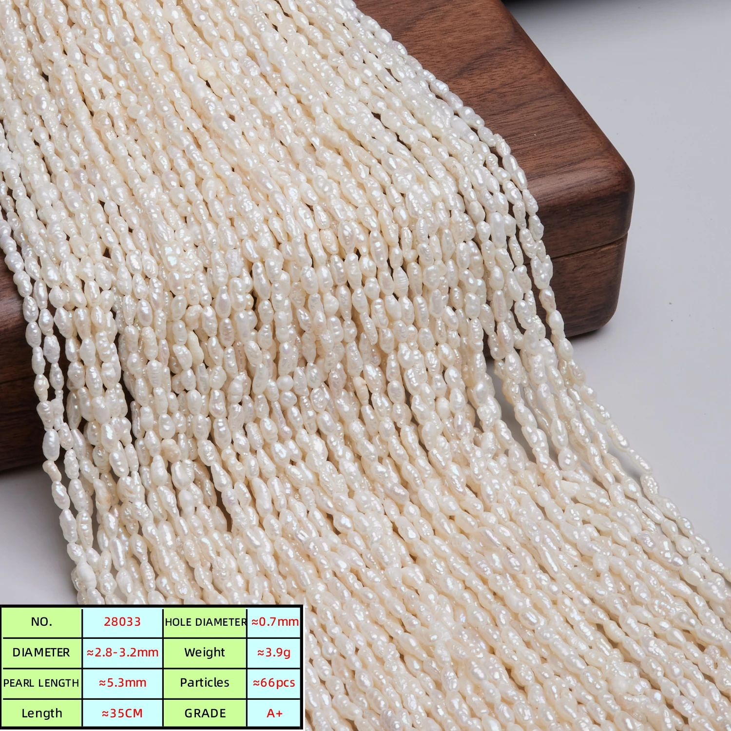 Fresh Water Pearls Strands 2-3mm A+ Rice Wholesale Cultured Pearls ...