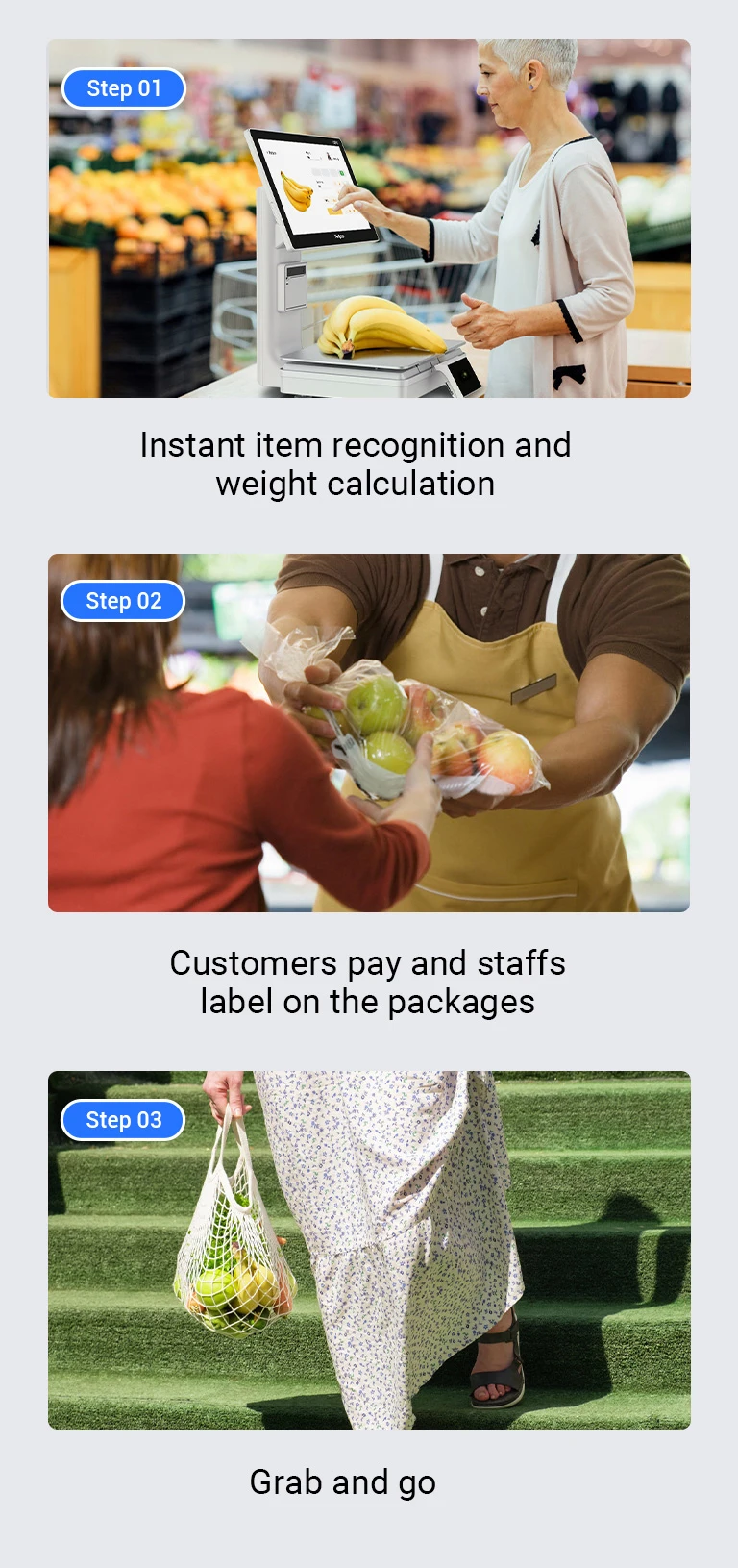 Automated Supermarket Checkout with Telpo C50 Cashier Machine