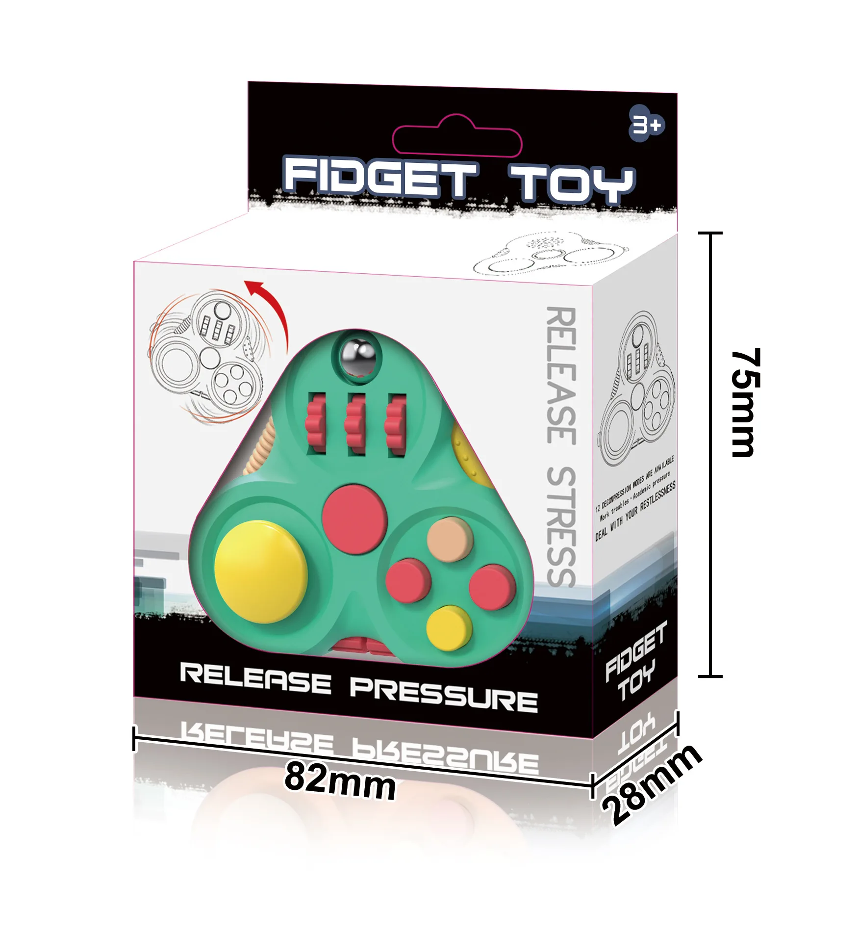 Stress Relief Fidget Spinner - Creative Decompression Tool