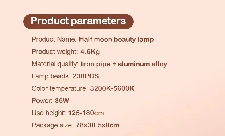 24inch Diamond Curved Ring Lash Arc Lamp U-shape 36w Lash Light Ring ...