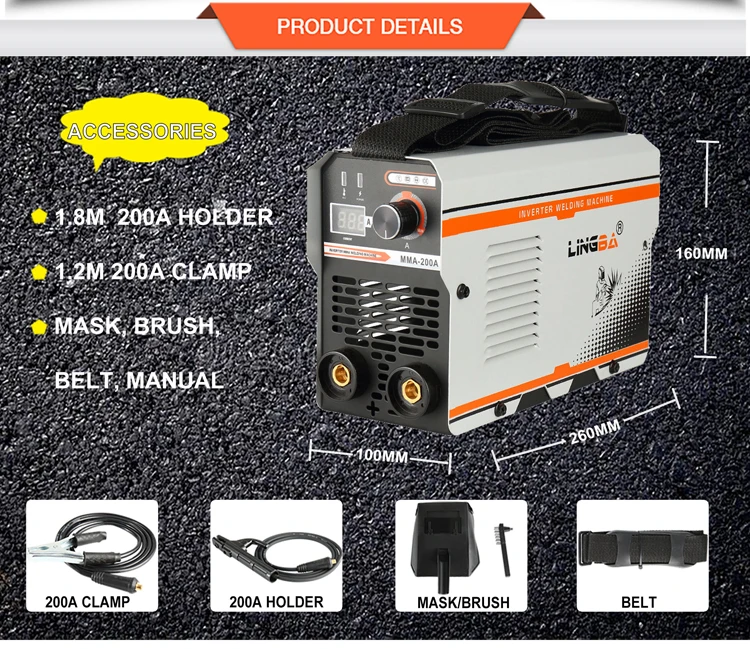 Lingba 220v Arc Welders Single Phase Portable Arc Welding Machine Price ...
