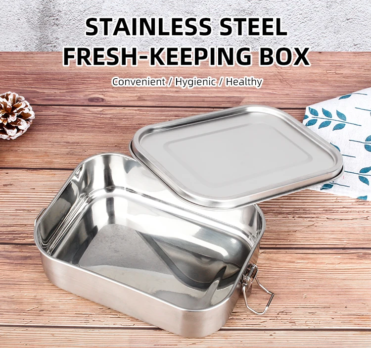 Large Metal Food Storage Containers - Stainless Steel Bento Boxes