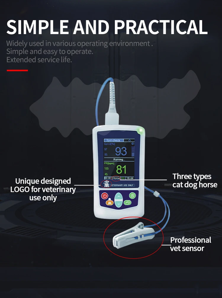 Odms Professional Oximetry Date Handheld Oxygen Meter Finger Pulse ...
