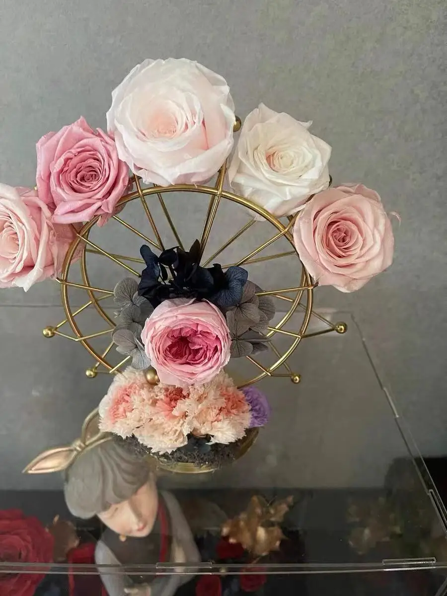 Sn-l1030 A Grade 2-3 Cm Eternal Flower Immortal Roses Preserved Fresh ...