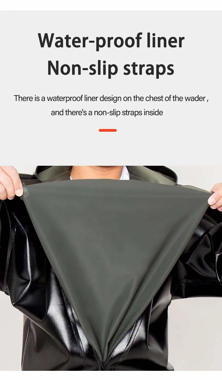 Breathable Waterproof Full Body Fishing Waders With Gloves