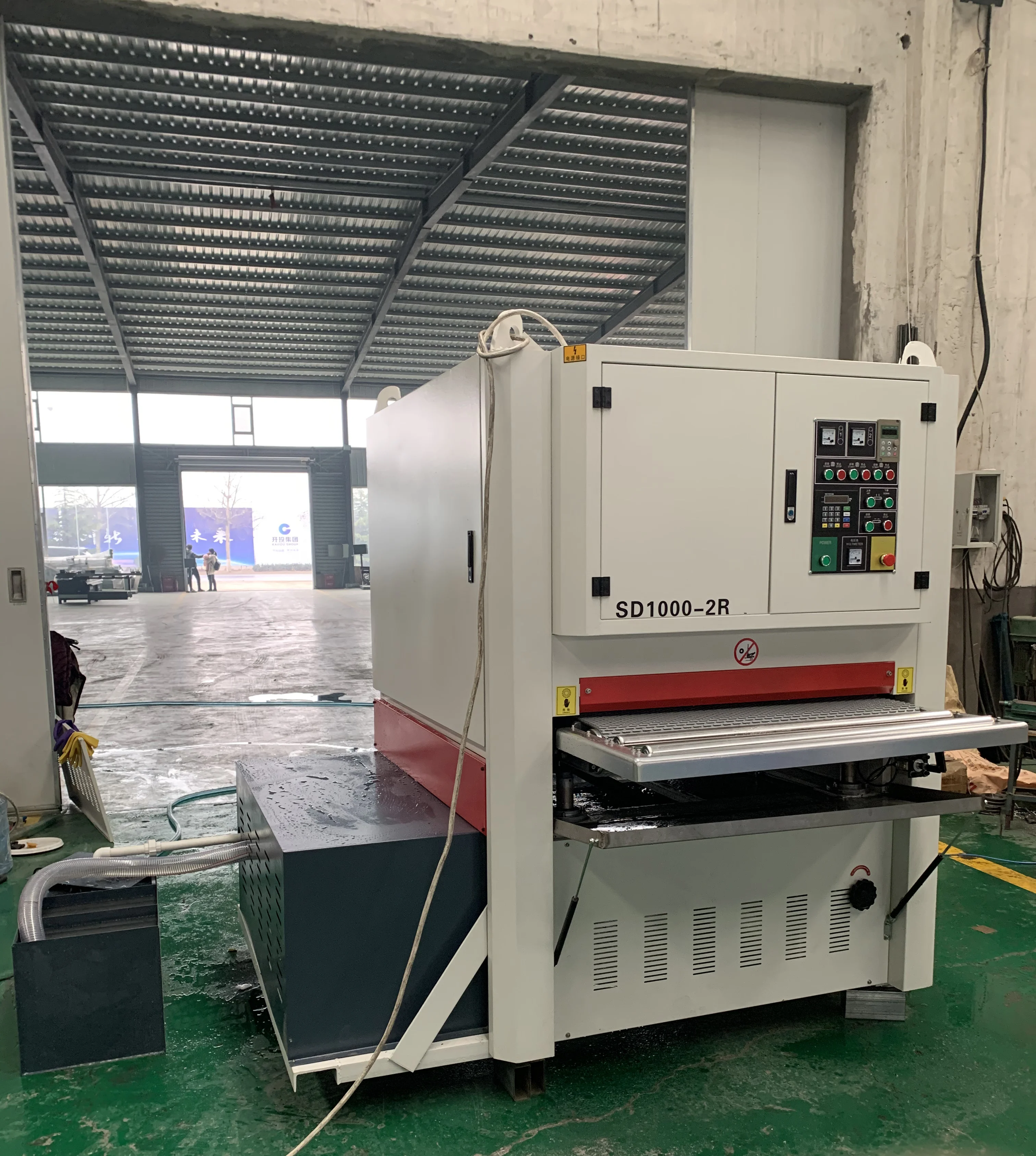 Aluminium Plate Sanding Machine Drum Sander Metal Plate Water Sander ...