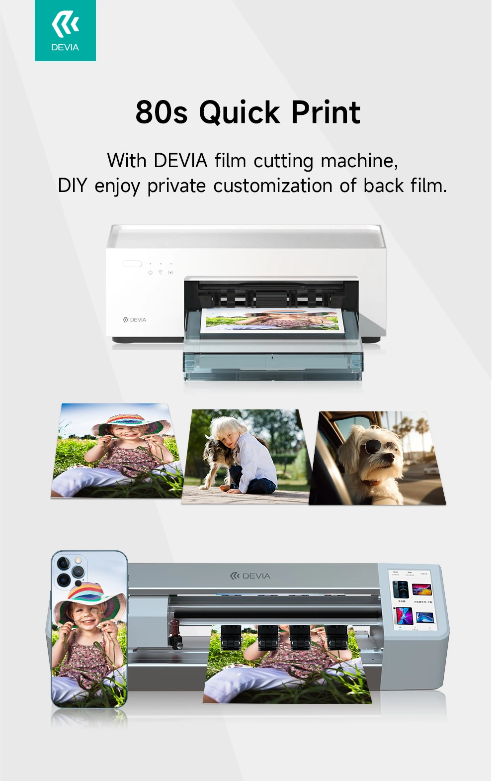 Devia Mini Portable Mobile Phone Back Cover Sticker Skin Printer ...