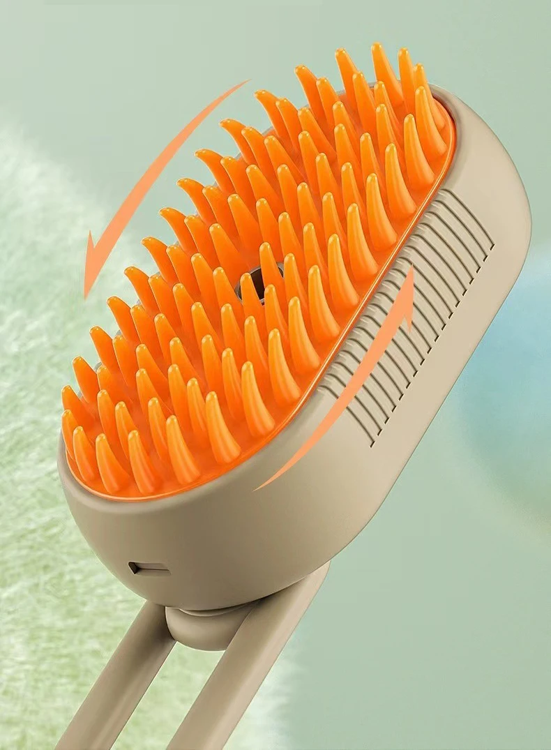 Pet Steam Brush - Efficient Hair Removal & Grooming Tool