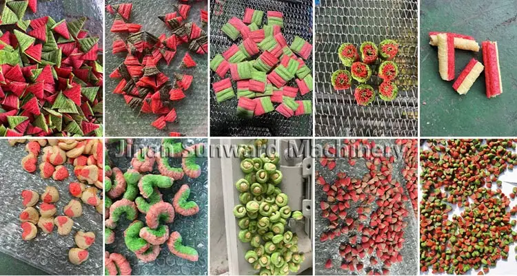 Twin Screw Extruder Millet Rice Maize Corn Wheat Puffed Snack Making ...