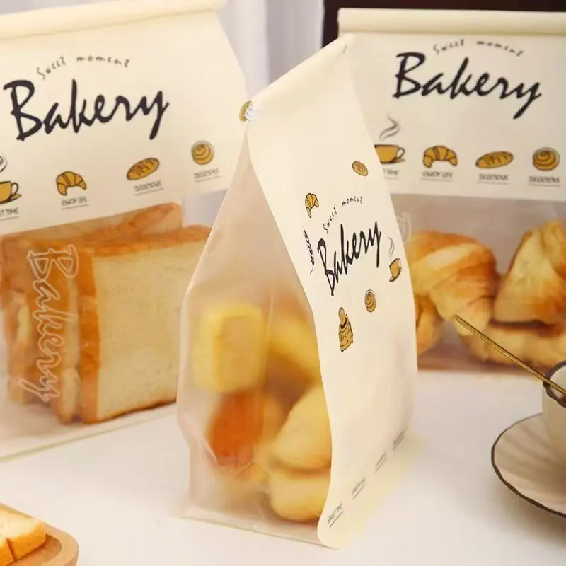 Custom Printed Small Bakery Donut Toast Bread Sandwich Packing Brown ...