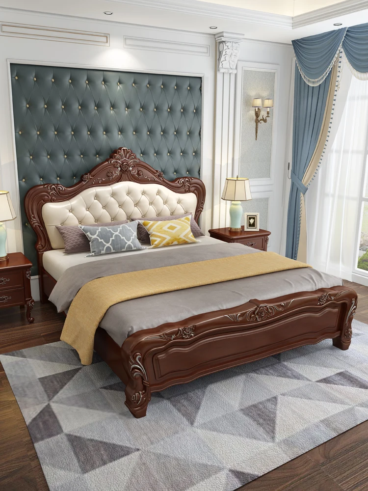 Customized Traditional American Style Bed - Elande Furniture