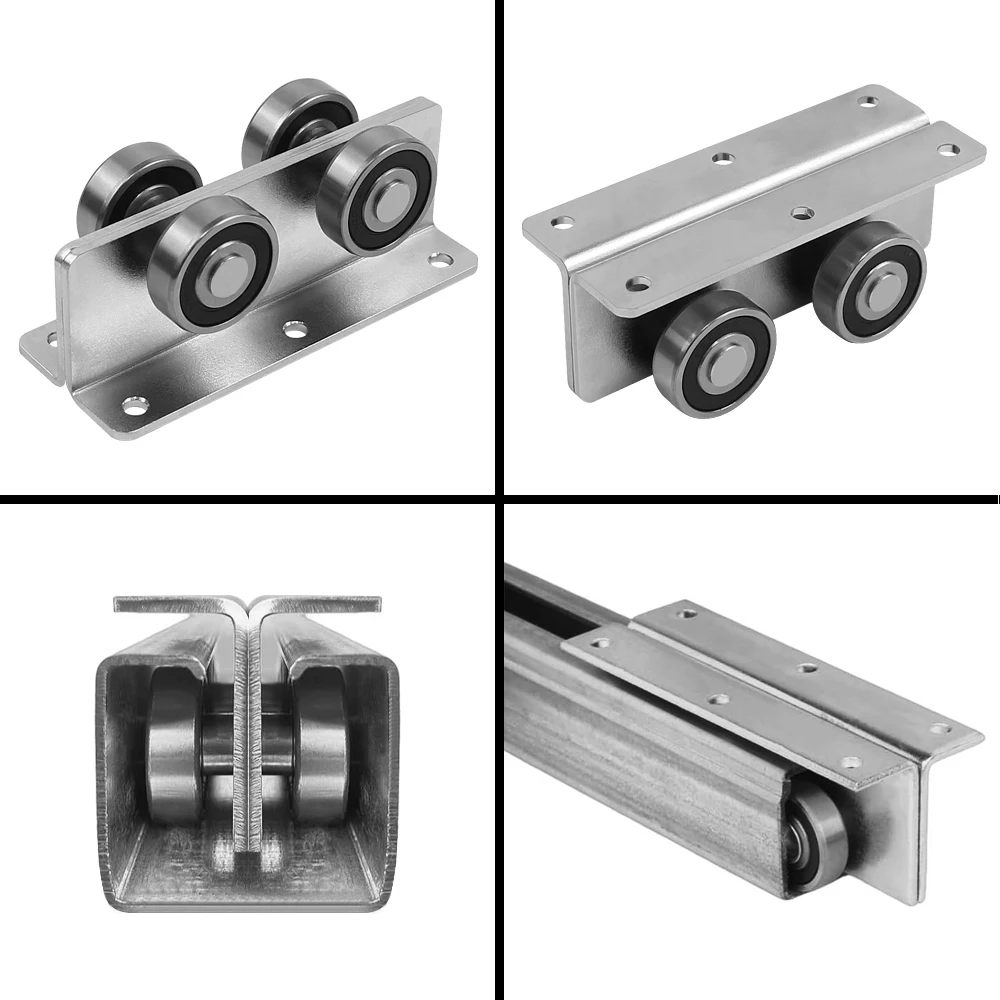 Heavy Duty Modern Design 4 Wheeled Stainless Steel Cantilever Sliding ...