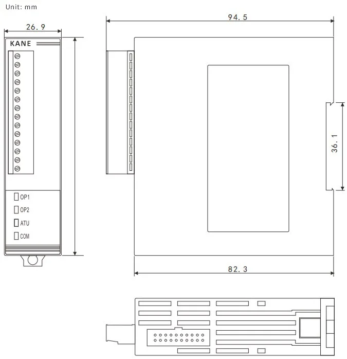 TCM Series Modular 2 Channels PID Temperature Controller DIN Rail Mount ...