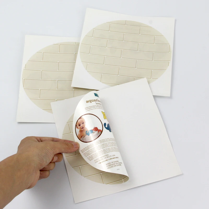 Custom Removable Adhesive Double Side Waterproof Label Printing