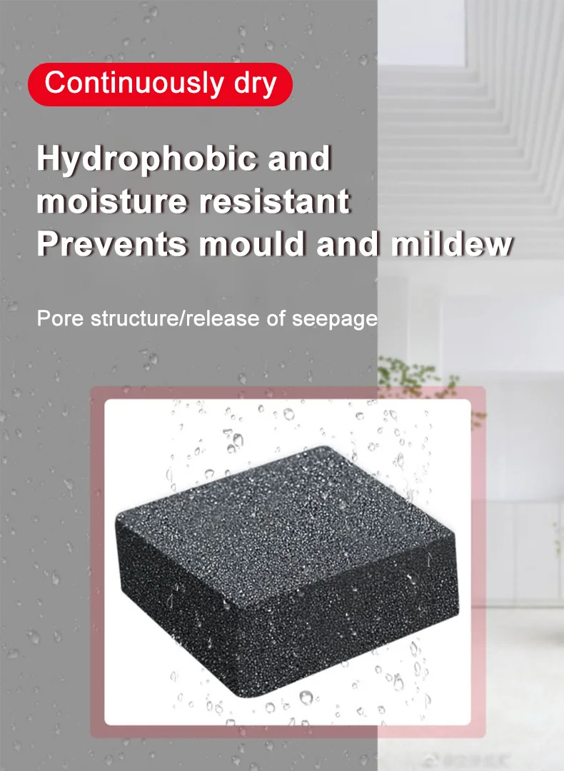 100mm Foam Glass Fireproof Black Rigid Wall Insulation Cellular Foam ...
