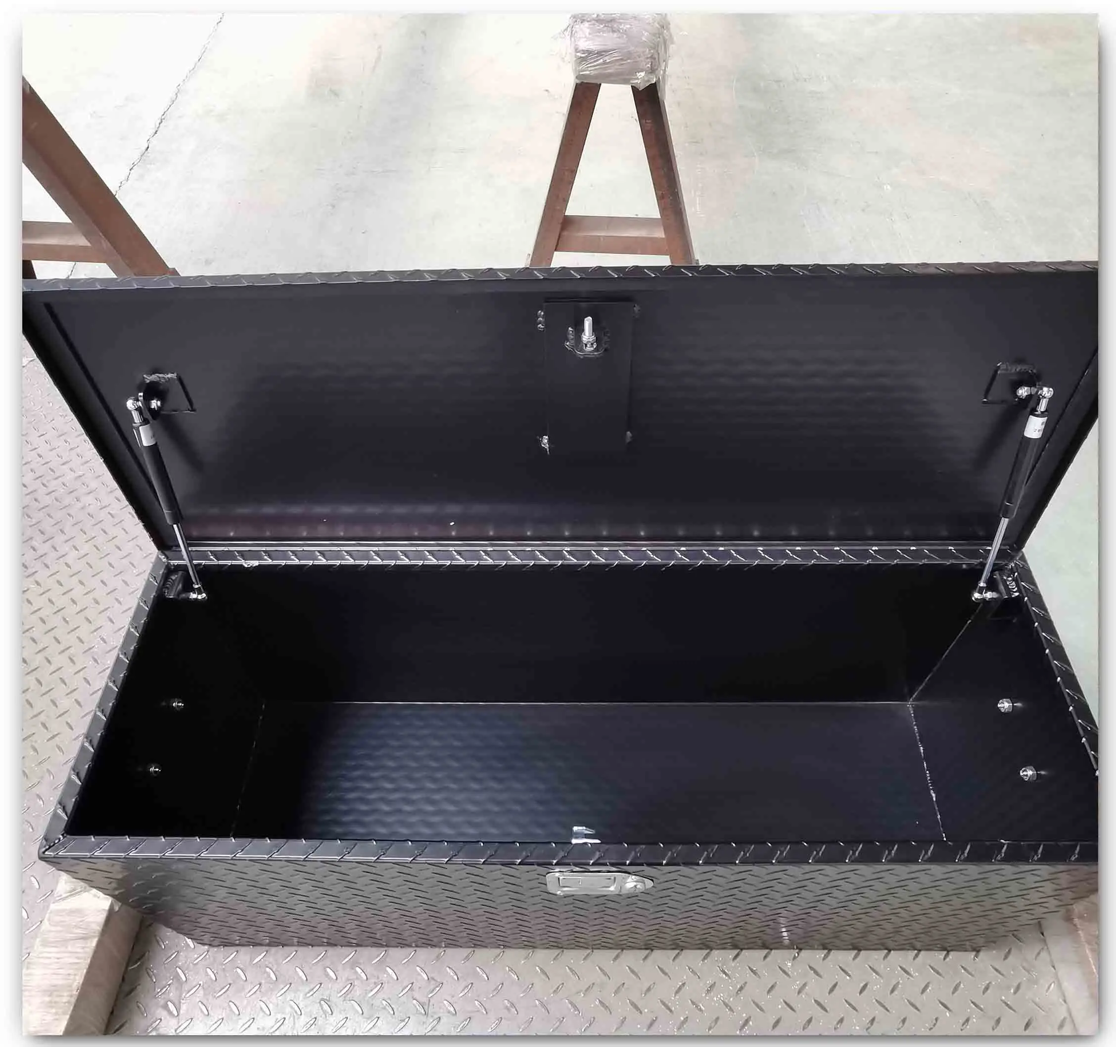 Aluminum Ute Truck Trailer Tool Box Heavy Duty Stationary Diamond Plate ...