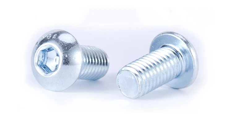 Stainless Steel 304 316 Pan Head Bolt 80mm M6 Coarse Thread Button Head ...