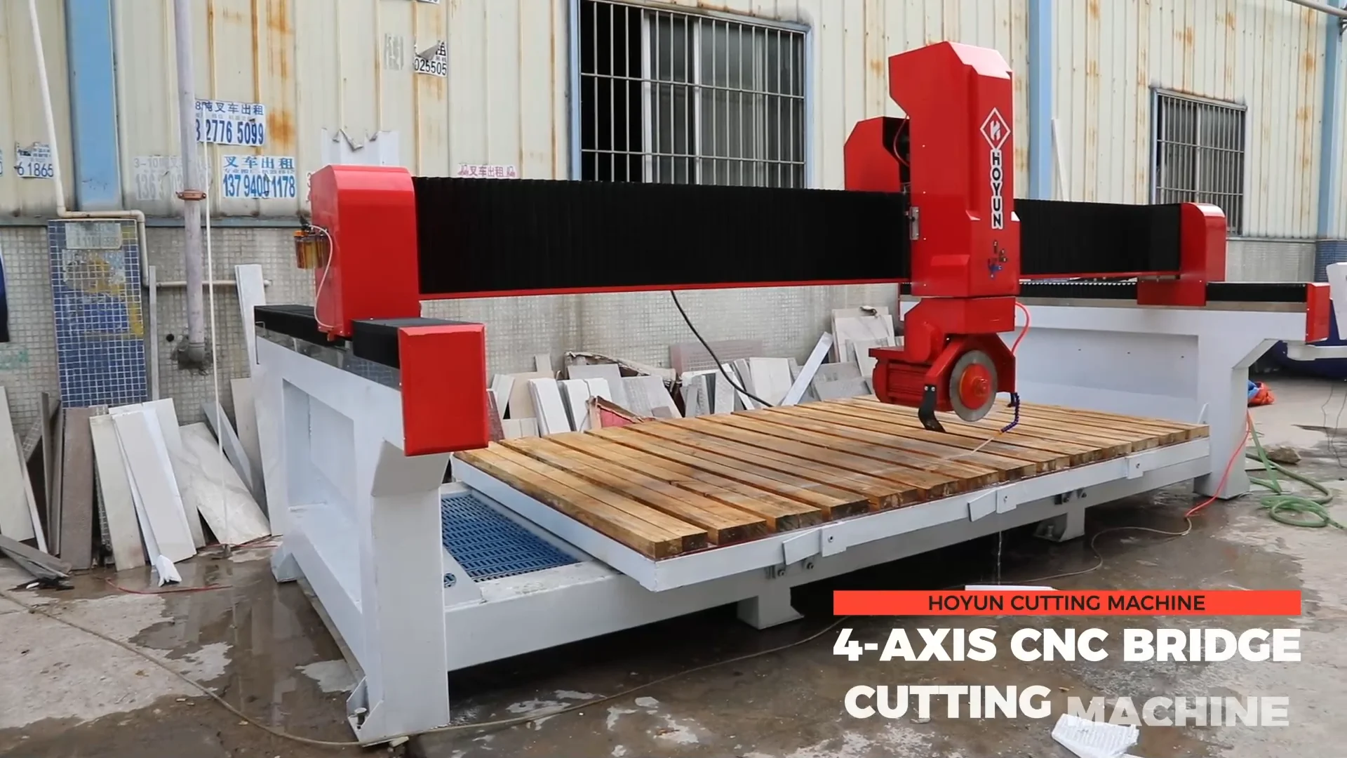 Hongyi Five-axis Bridge Saw Stone Cutting Machine Used For Decoration ...