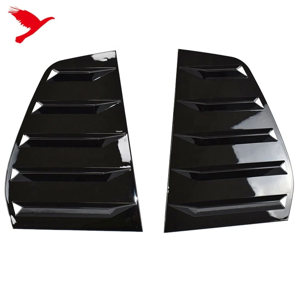 Car Exterior Rear Window Scoop Louvers Cover Decorative Trim Abs ...
