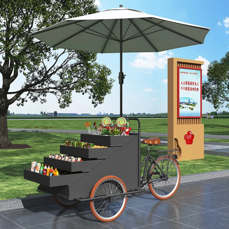 Modern Minimalism Promotional Racks Three-Wheeled Stalls Commercial ...