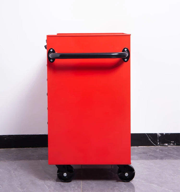 Toolbox Trolley 26 Inch Red Coating 6 Drawer Rolling Tool Trolley With ...